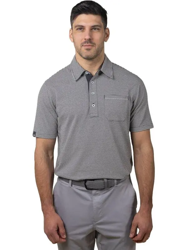 ASHWORTH GOLF Trestles Polo - Asphalt