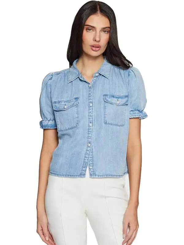 Generation Love Minella Denim Shirt - Light Blue