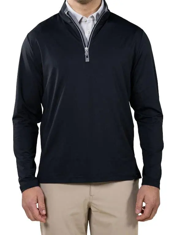 ASHWORTH GOLF Crosby Quarter Zip - Black
