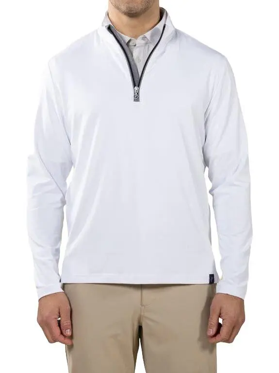 ASHWORTH GOLF Crosby Quarter Zip - White