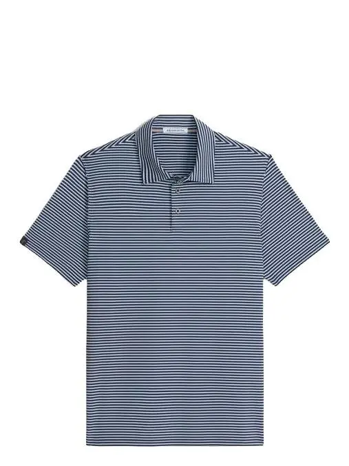ASHWORTH GOLF Pb Stripe Polo - Midnight/blush/seaside