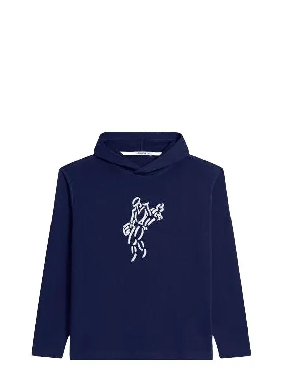 ASHWORTH GOLF Golfman Satin Stitch Hoodie - Driver Navy