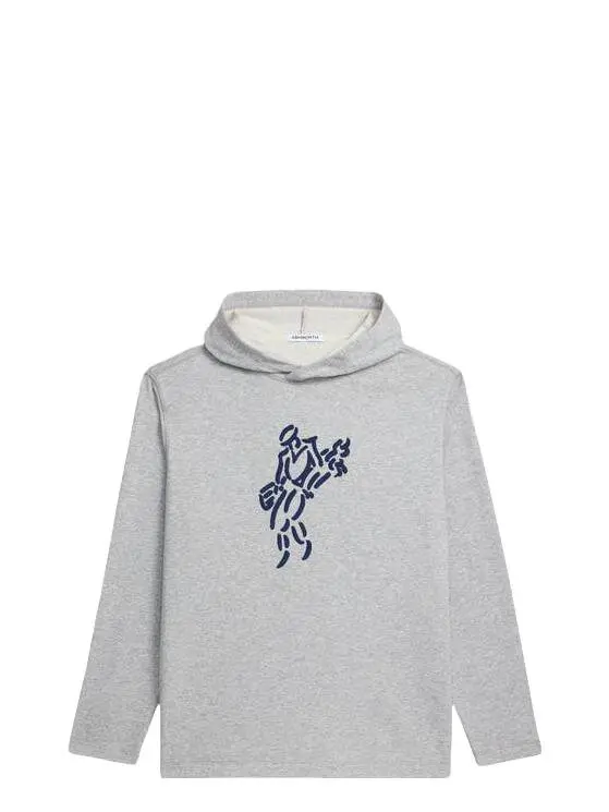 ASHWORTH GOLF Golfman Satin Stitch Hoodie - Grey Heather