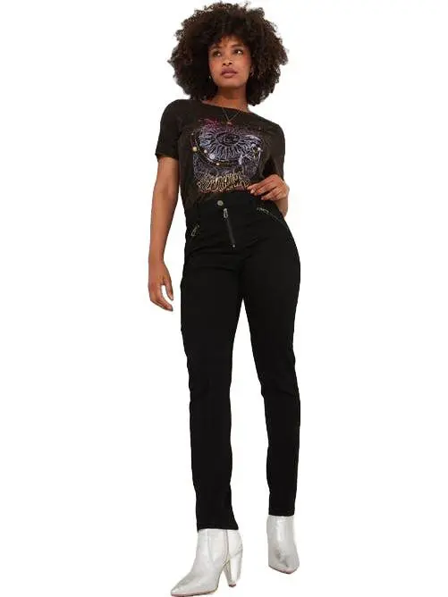 JOE BROWNS Stretch Denim Rocker Skinny Jean - Black
