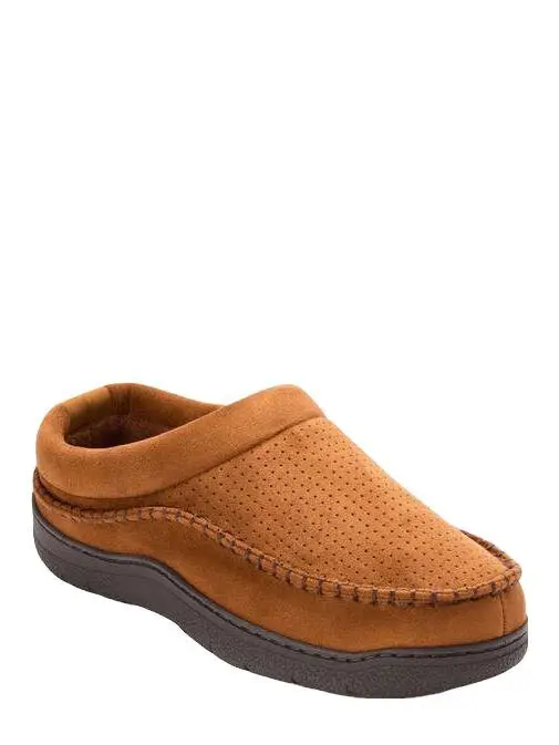 DEARFOAMS Thompson Moccasin Toe Clog Slipper - Brown
