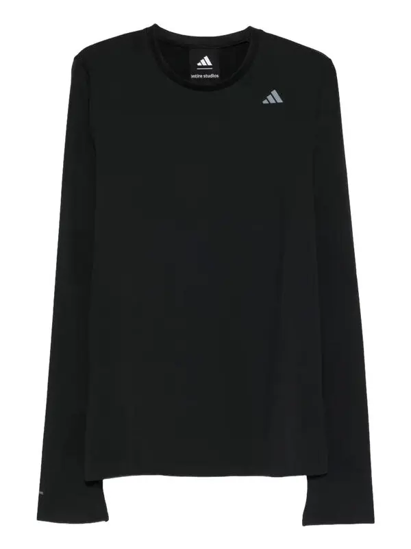Adidas X Entire Studios Logo-print Long-sleeve T-shirt - Black