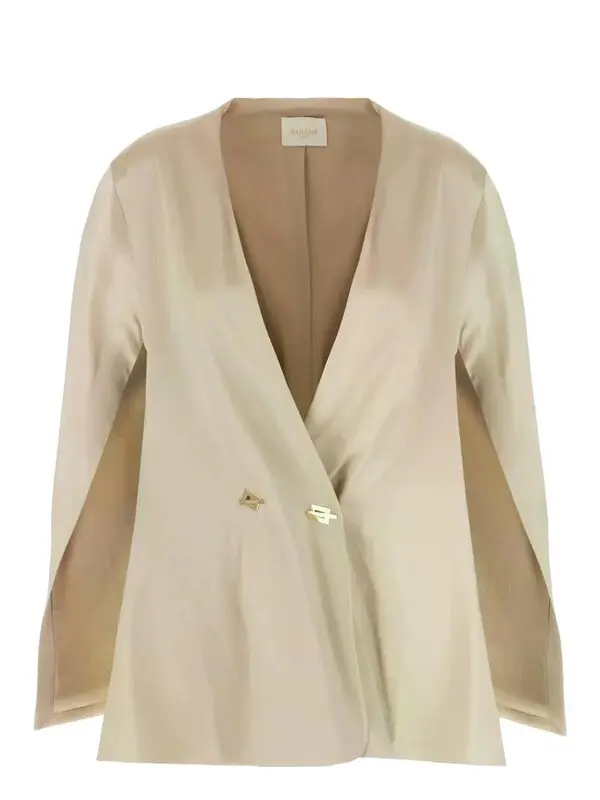 DANAMÉ Cape-sleeve Jacket - Neutrals