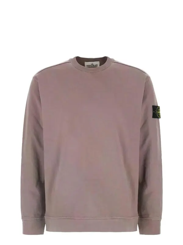 Stone Island Logo-patch Sweatshirt - Purple