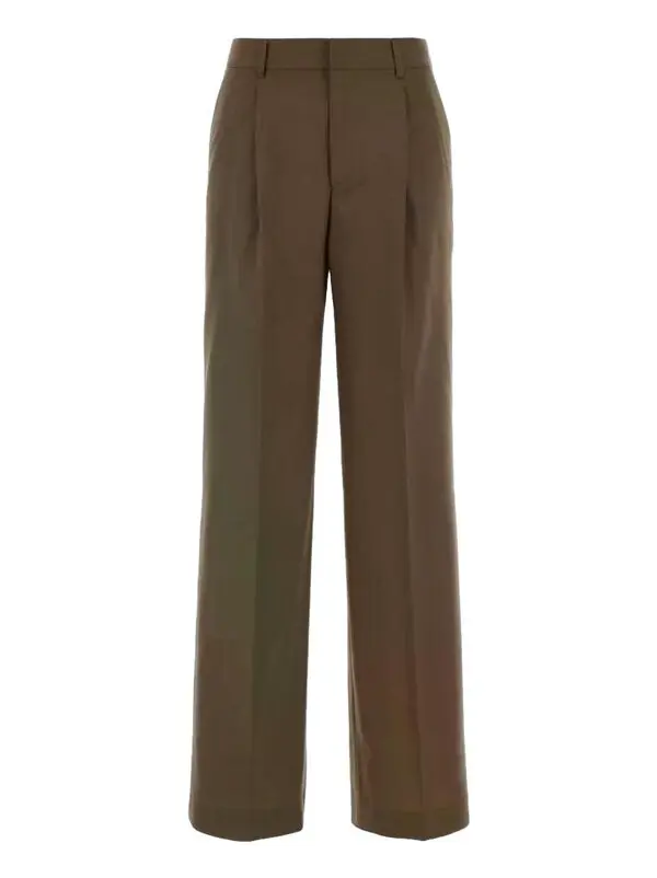 PT TORINO Lola Pleated Trousers - Brown