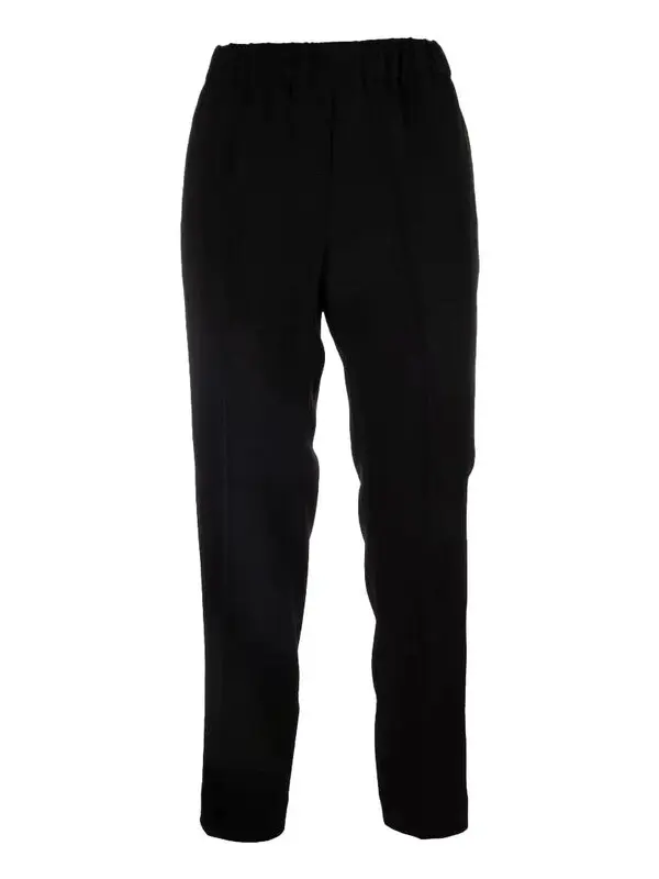 Peserico Elasticated-waistband Trousers - Black