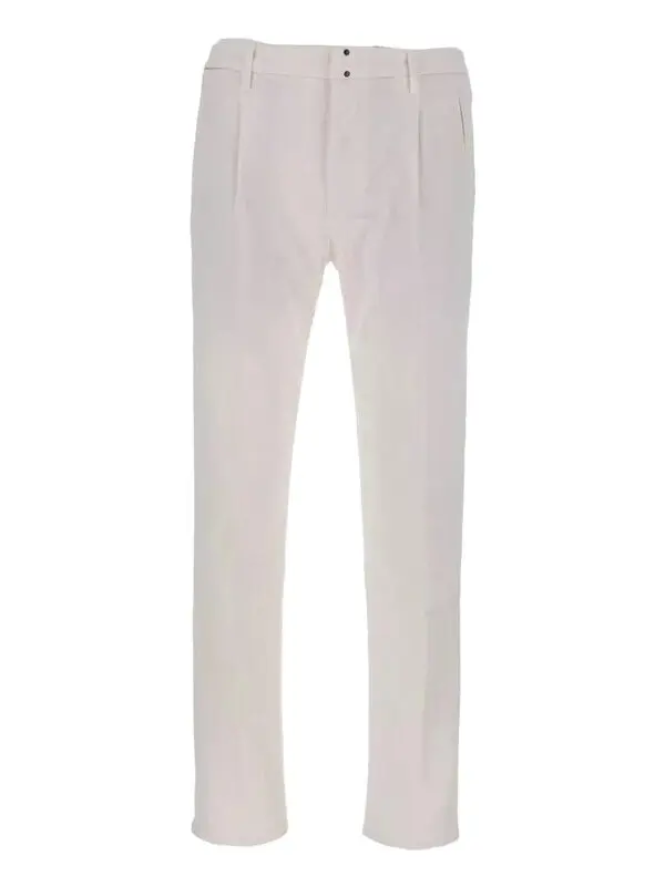 Incotex Twill Pleated Trousers - Neutrals