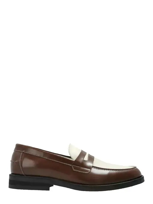 DUKE + DEXTER Wilde Leather Loafers - Brown