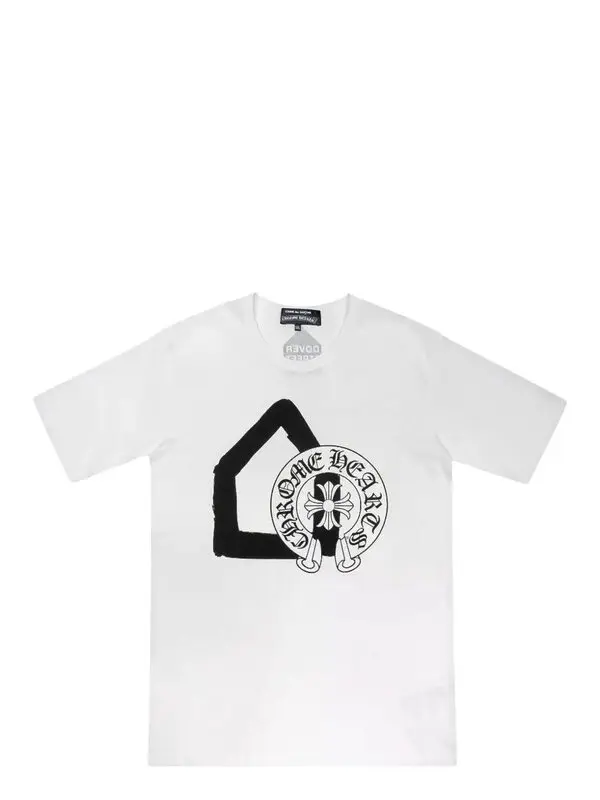 Chrome Hearts X Comme Des Garçons X Dover Street Market Logo-print T-shirt - White