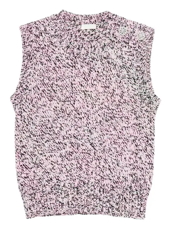 Liu Jo Crystal-embellished Vest - Pink