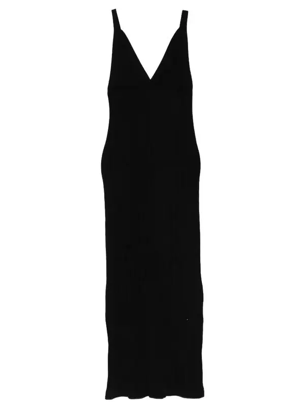PENCE 1979 Ribbed-knit Maxi Dress - Black