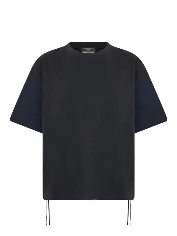 Herno Drawstring-hem T-shirt - Blue