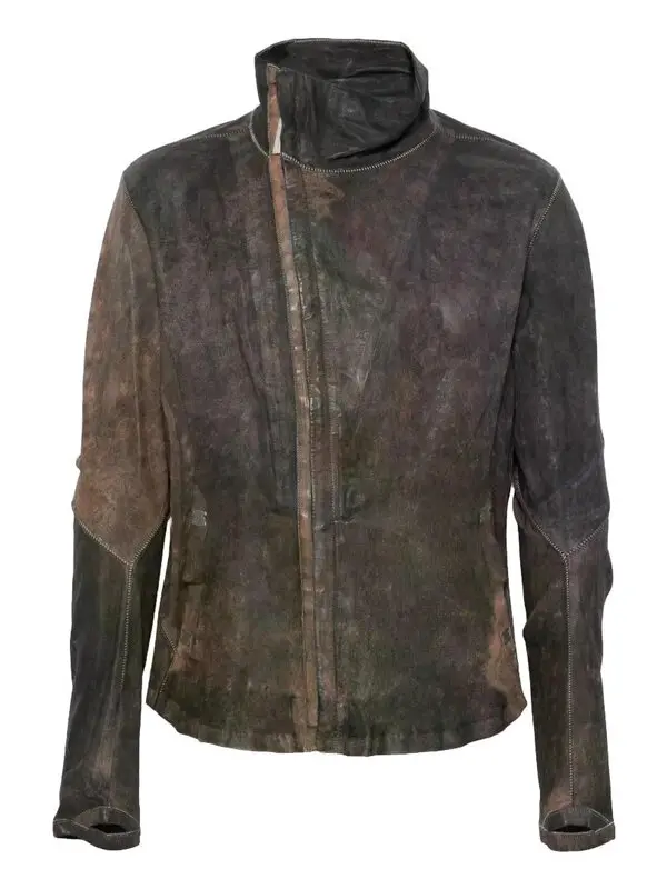 ISAAC SELLAM EXPERIENCE Leather Jacket - Brown