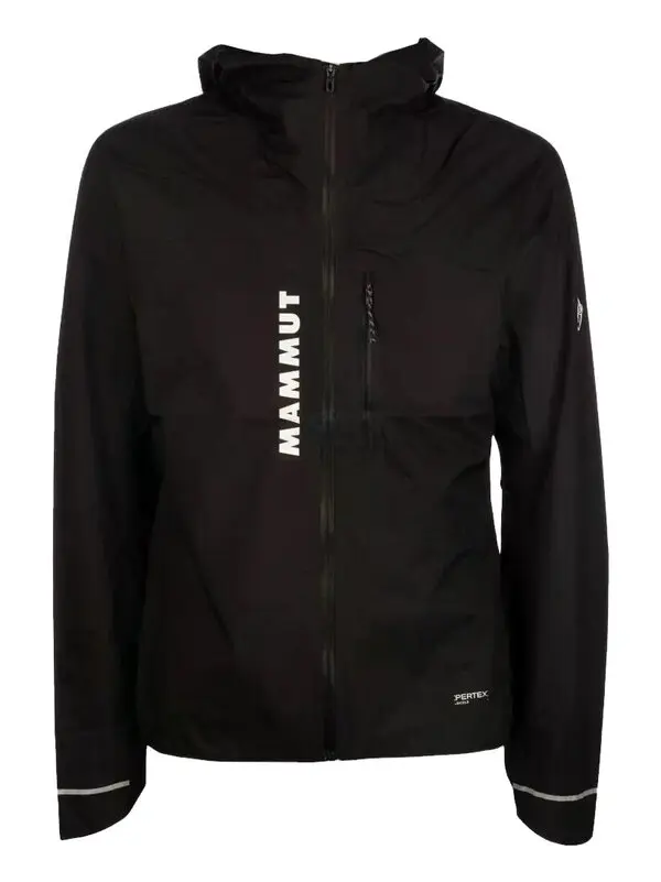 MAMMUT Logo-print Hooded Jacket - Black