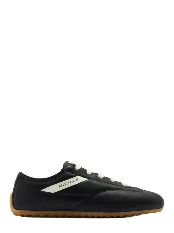 Alexander McQueen Boxe Leather Sneakers - Black