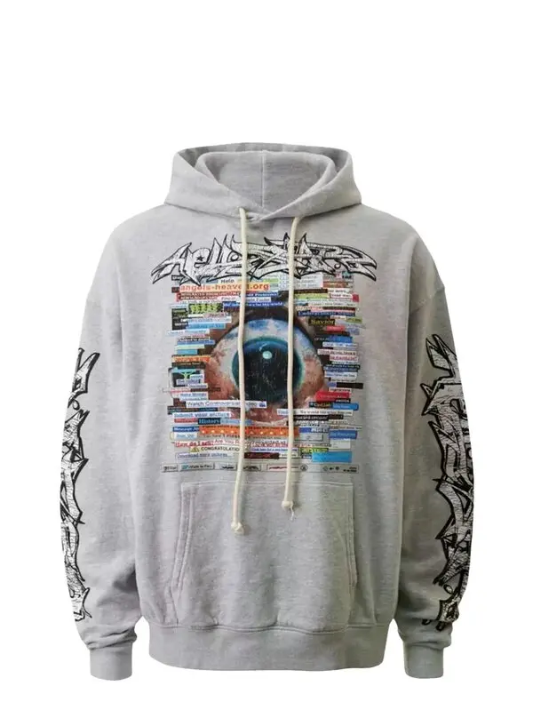 HELLSTAR Graphic-print Hoodie - Grey