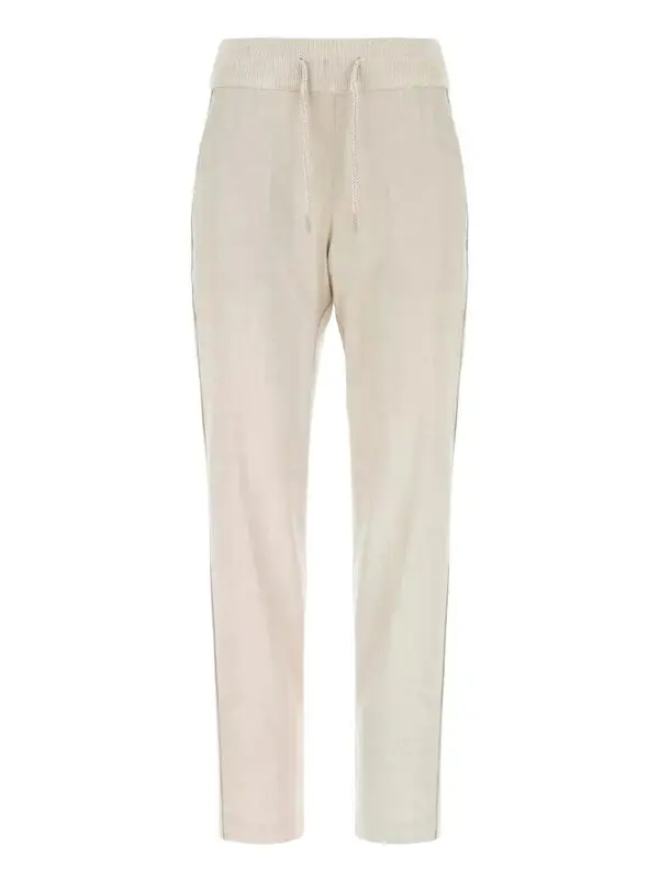 PANICALE Drawstring-waist Trousers - Neutrals
