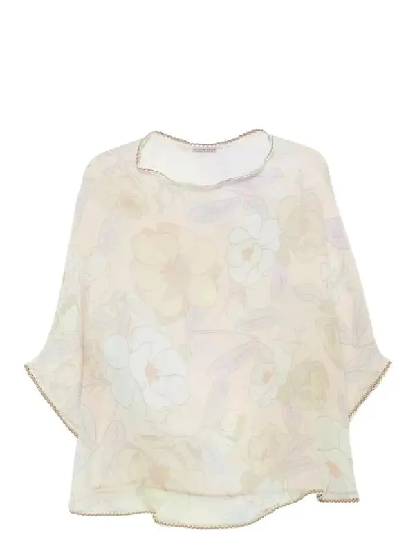 Faliero Sarti Floral-print Blouse - Neutrals