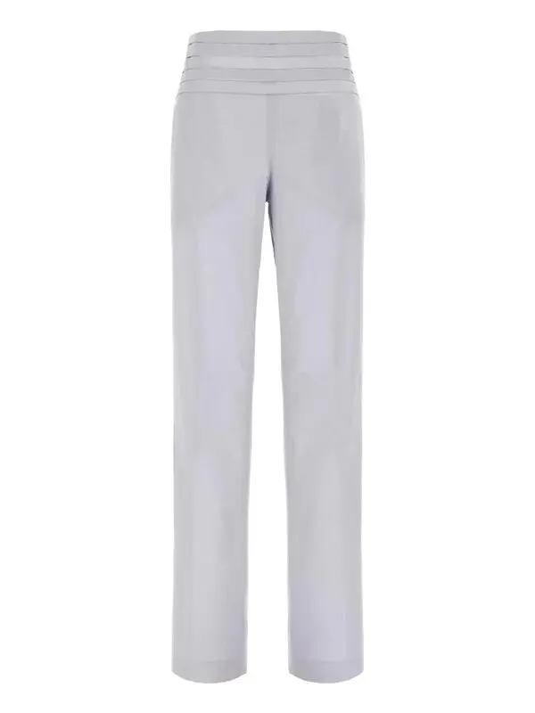 Iceberg Pleated-waistband Straight-leg Trousers - Grey