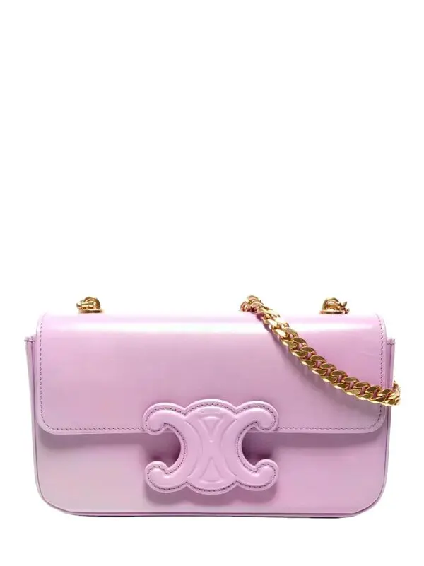 Celine Triomphe Chain Shoulder Bag - Pink