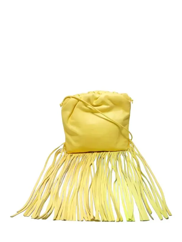 Bottega Veneta 2020s Fringe Pouch Shoulder Bag - Yellow