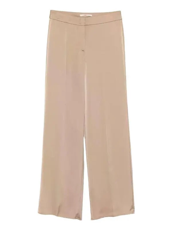 PENNYBLACK Satin-finish Wide-leg Trousers - Neutrals