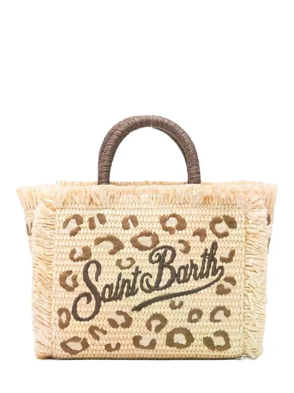 MC2 SAINT BARTH Mini Leopard-print Tote Bag - Neutrals