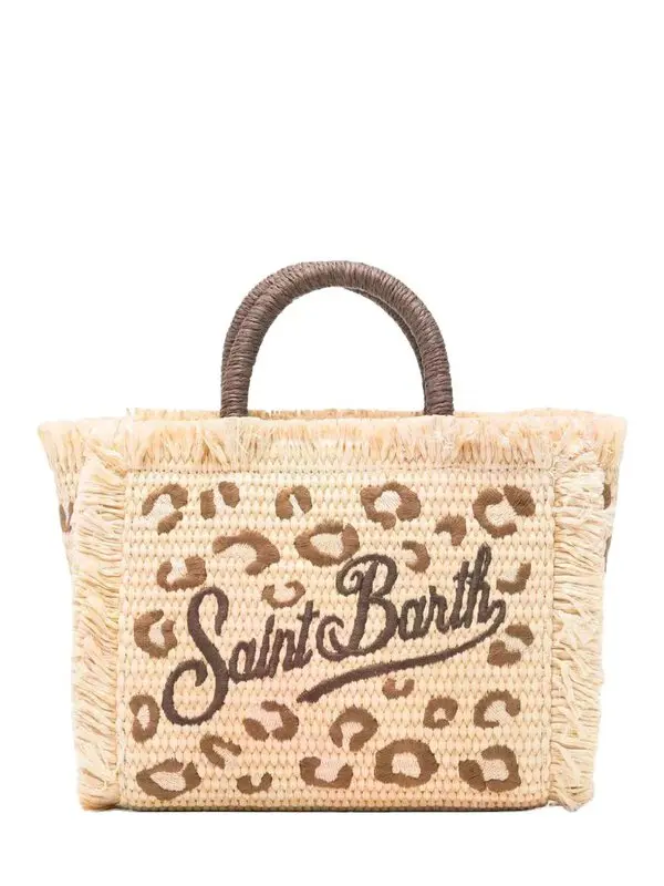 MC2 SAINT BARTH Mini Leopard-print Tote Bag - Neutrals