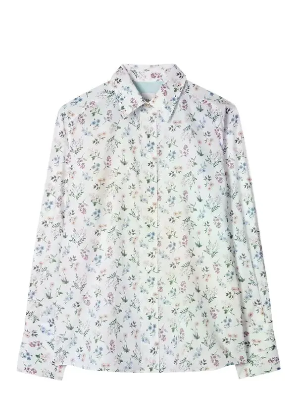 Paul Smith Liberty Floral Printed Shirt - White