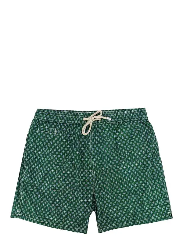 MC2 SAINT BARTH Printed Swim Shorts - Green