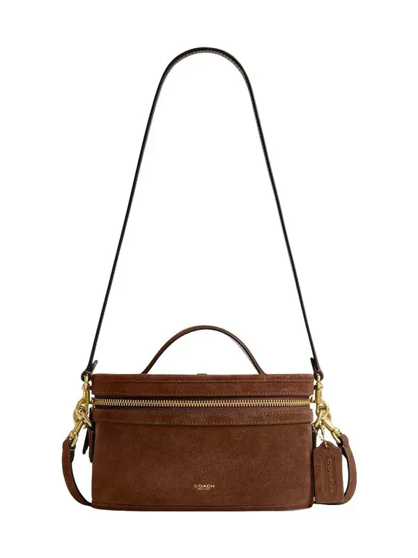 COACH Trail Suede Shoulder Bag - Brown