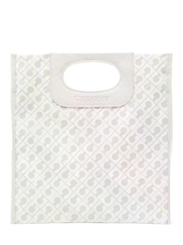 GHERARDINI Monogram Cross Body Bag - White