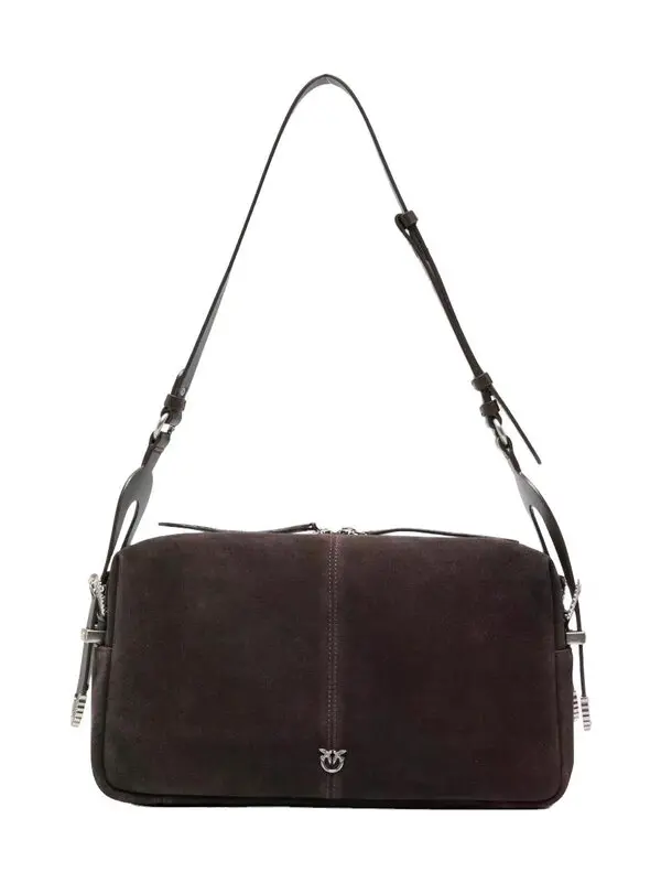 Pinko Suede Shoulder Bag - Brown