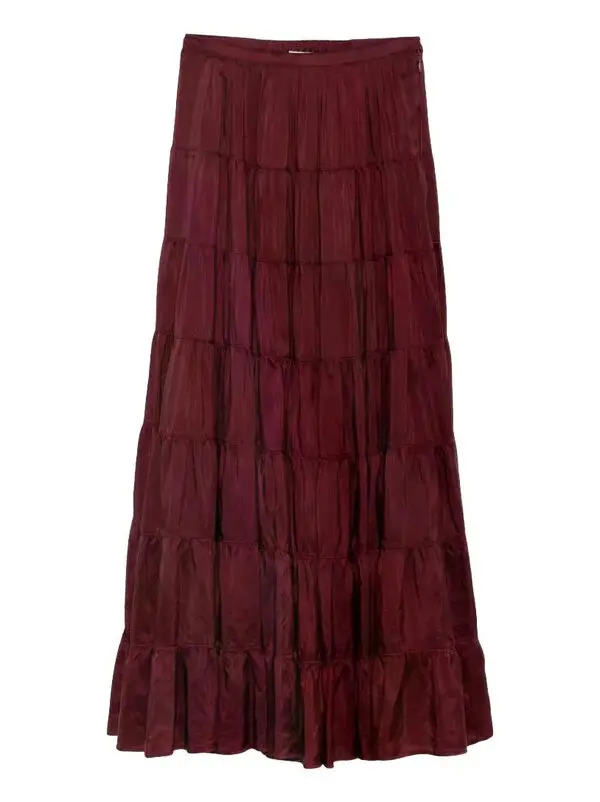 FORTE_FORTE Maxi Tie Skirt - Red