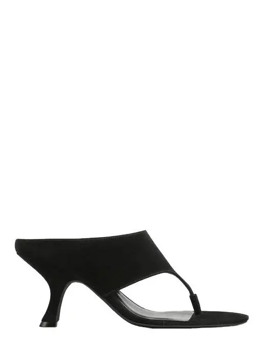 NAKED WOLFE Mercer Thong Heels - Black