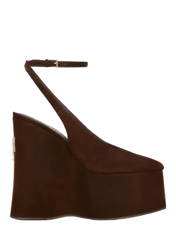 NAKED WOLFE Tansy Wedge - Brown