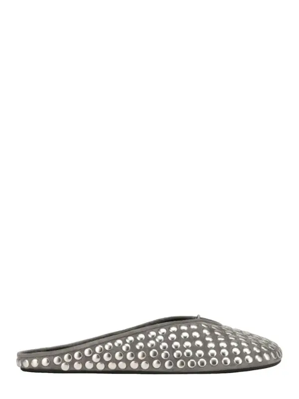 NAKED WOLFE Pippa Calf Hair Ballerina Flats - Grey