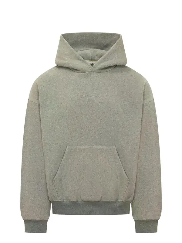 Fear Of God Essentials Logo-embroidered Hoodie - Grey