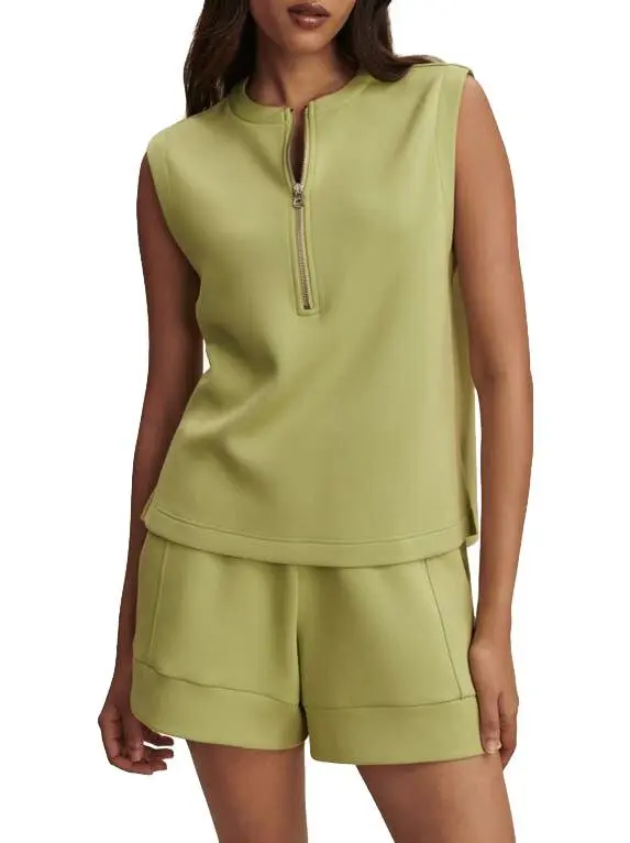 Varley Simmons Half Zip Tank - Fern