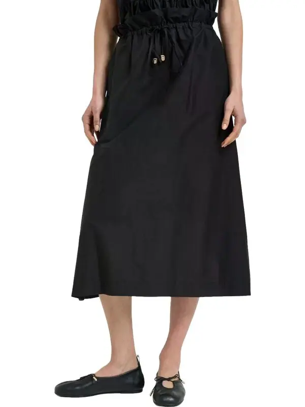 Liu Jo Ruffled Drawstring Skirt - Black