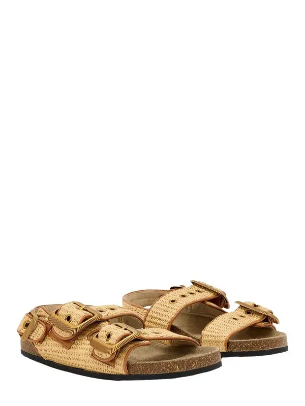 ALLSAINTS Staffa Woven Slingback Sandal - Natural Brown