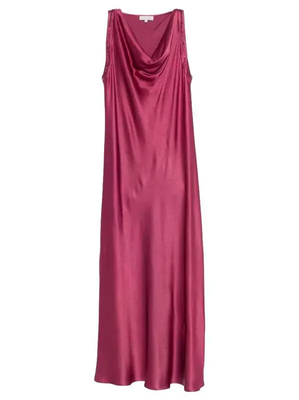 Antonelli Firenze Bead-embellished Cowl-neck Dress - Pink
