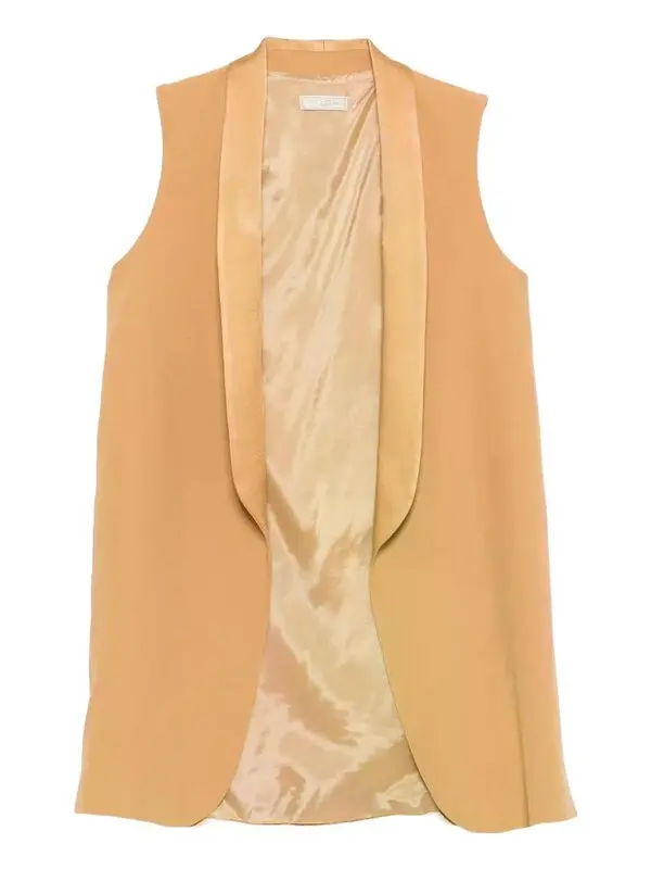 Antonelli Firenze Shawl-lapel Sleeveless Gilet - Yellow