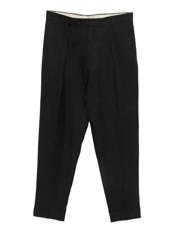 BERWICH Chiaia Pleated Trousers - Black