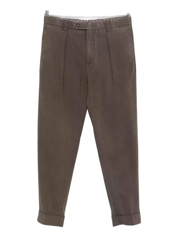 BERWICH Chiaia Pleated Trousers - Brown