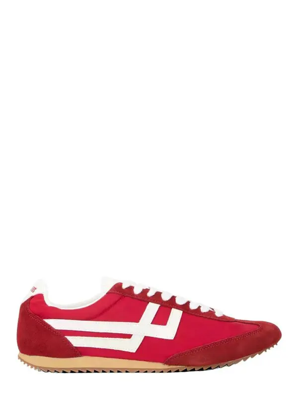 PRO-KEDS 1949 Racer 77 Suede-panelled Sneakers - Red